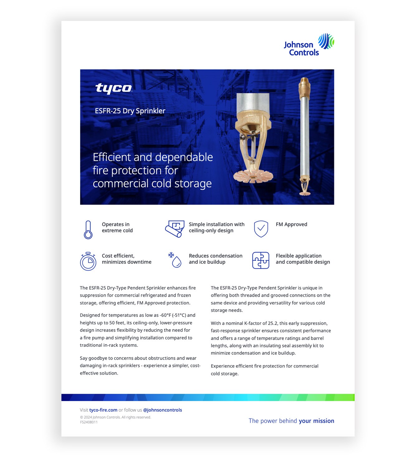 Tyco ESFR 25 Dry Sprinkler